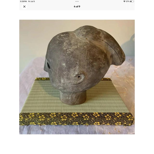 Japanese Terracotta Head of Women With Headdress Handmade Mashiko ...