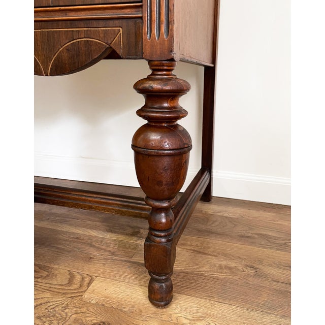 1920s Walnut Jacobean Sideboard Buffet With Birdseye Maple Accent ...