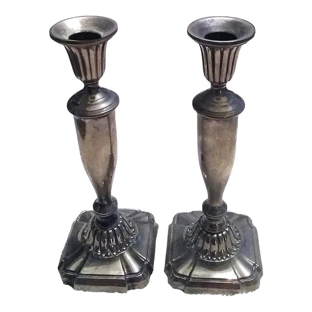1960s Vintage Towle Brand Silversmith Silver Plated Candlesticks- a ...