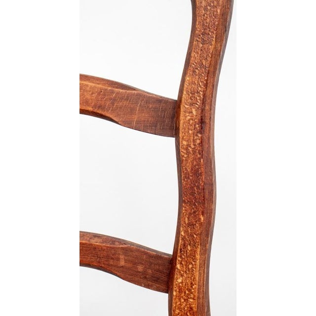French Provincial Walnut Ladder Back Side Chairs, 2 | Chairish