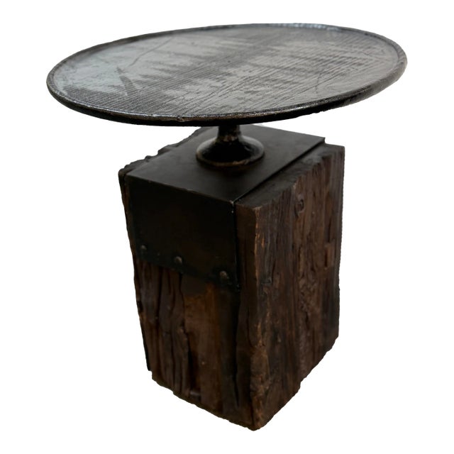 Barry Dixon for Arteriors Home Anvil Accent Table | Chairish