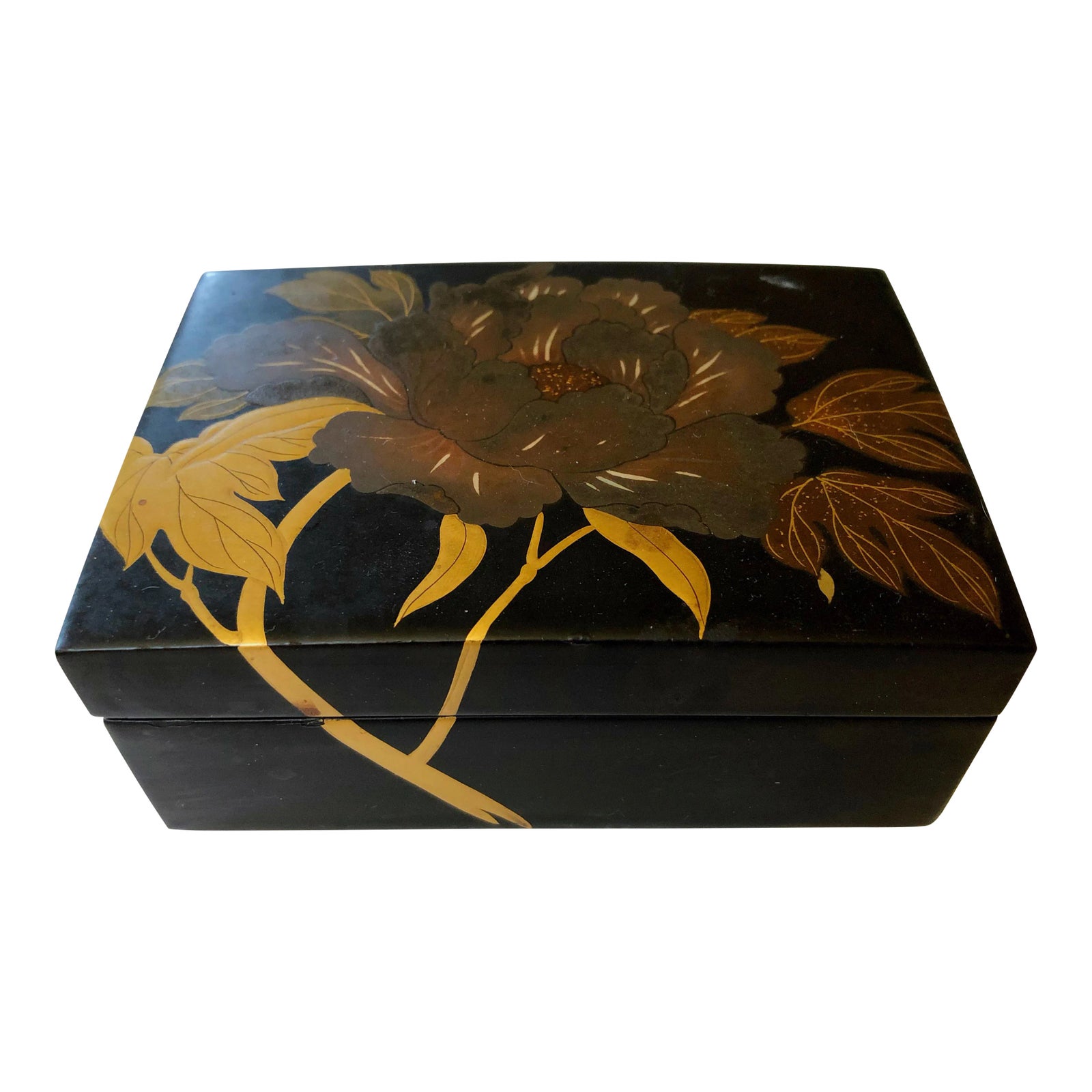 Japanese Floral Box | Chairish