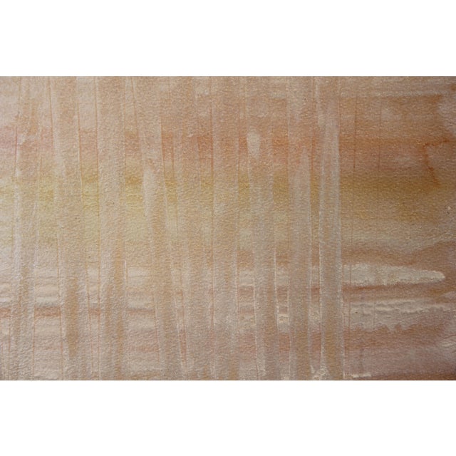 Roberta Harris "Twelve Sticks" Pastel Watercolor Painting 1972 | Chairish