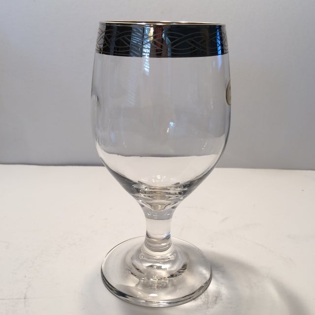 Mid Century Italian Crystal Wine Glasses Set Of 4 Chairish