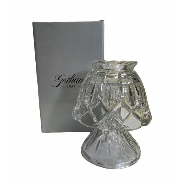 Vintage 1990’s Gorham 1831 Lady Anne Pedestal Crystal Tea Light Candle ...