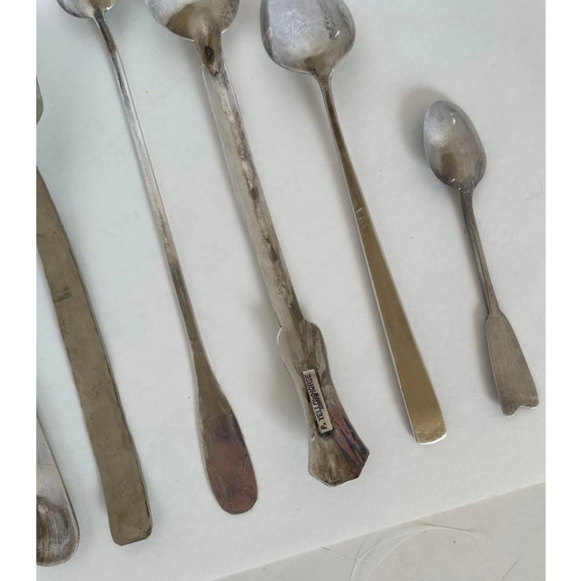 Collection of 6 American Indian Stamped Silver Flatware Pieces, 1950s ...