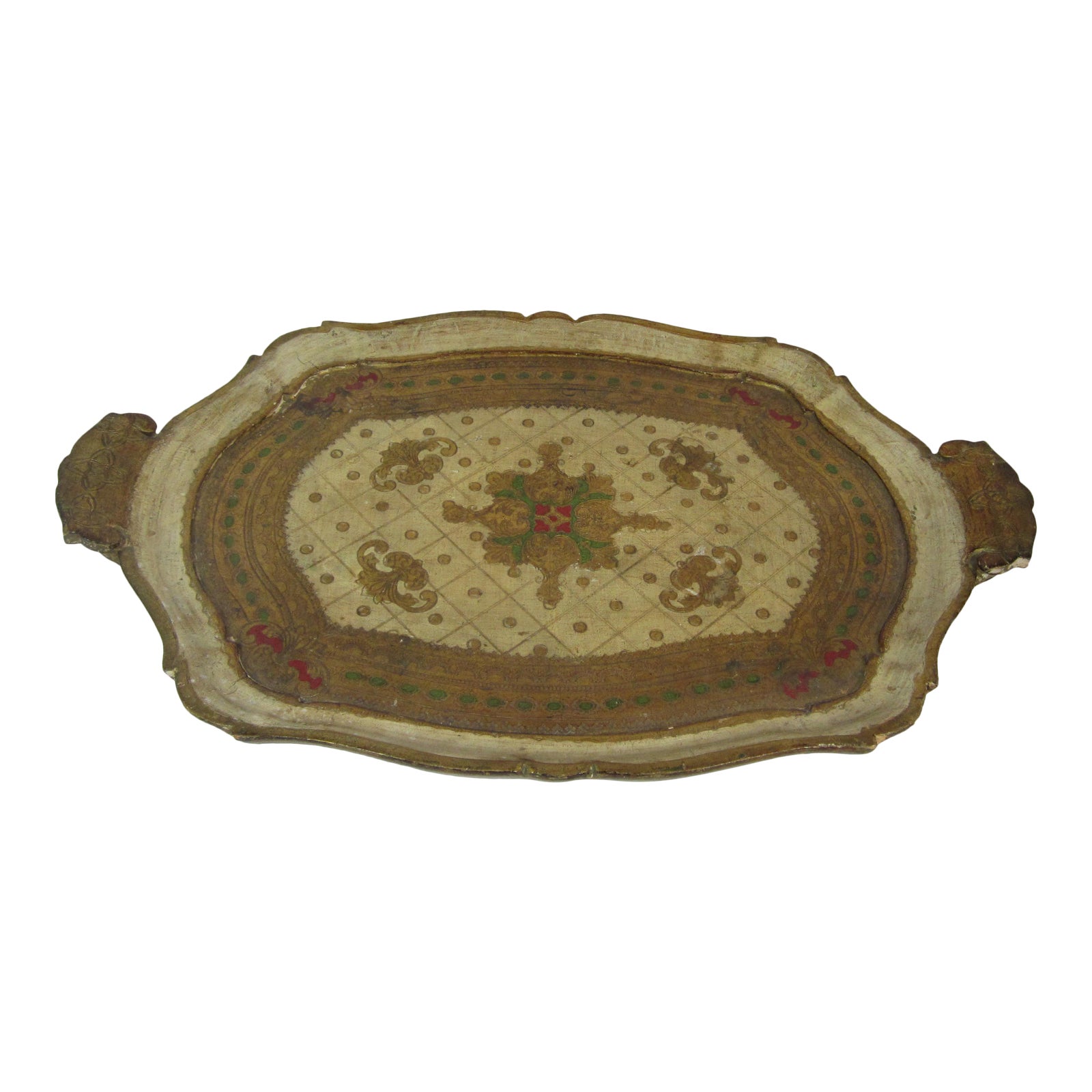 Florentine Tray With Handles | Chairish