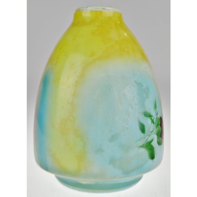 Vintage Glass Floral Design Lamp Body | Chairish