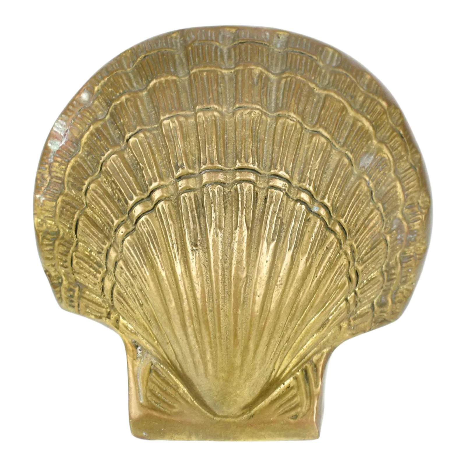 Mid 20th Century Solid Gold Brass Clam Shell Figurine Paper Weight ...