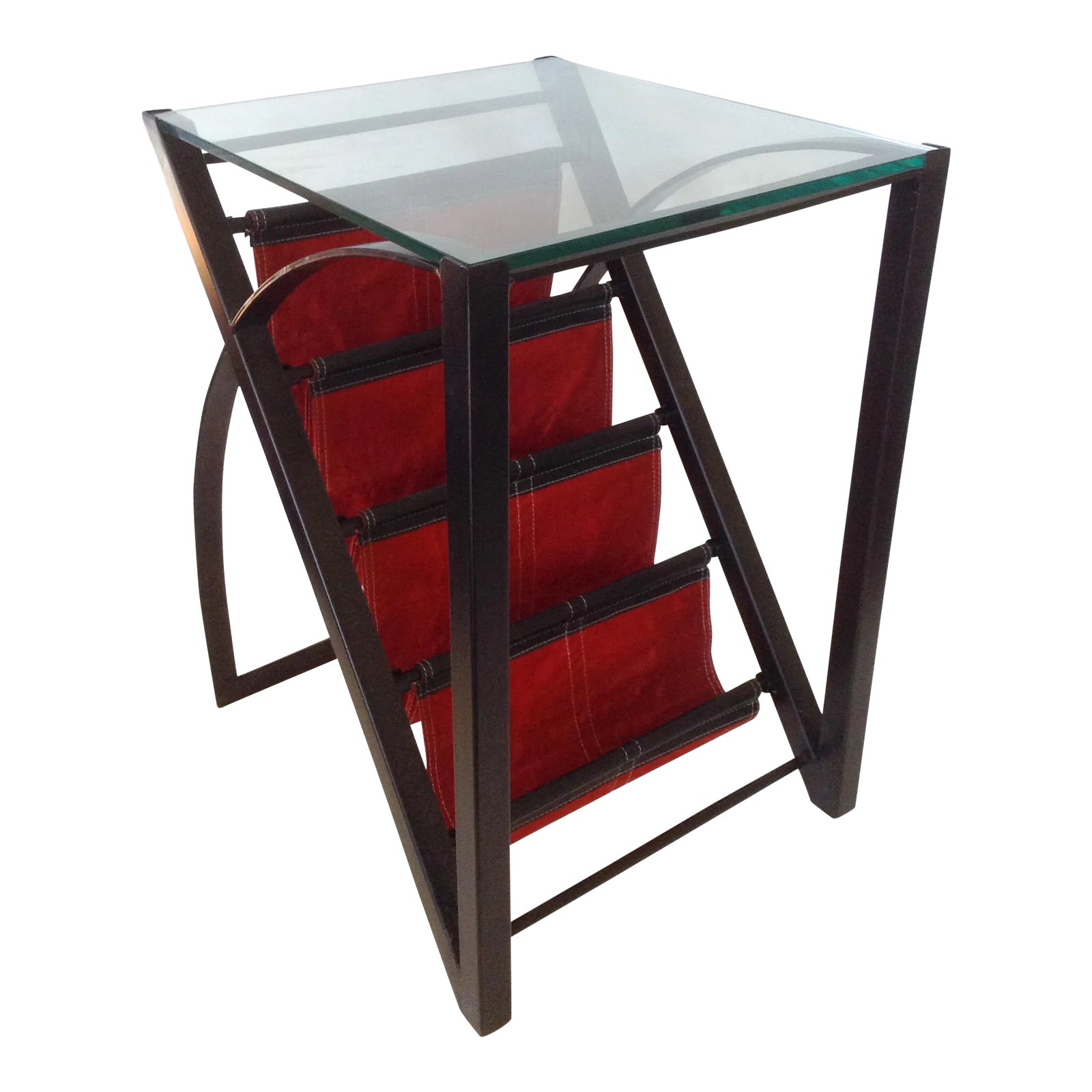 Magazine Rack End Table | Chairish