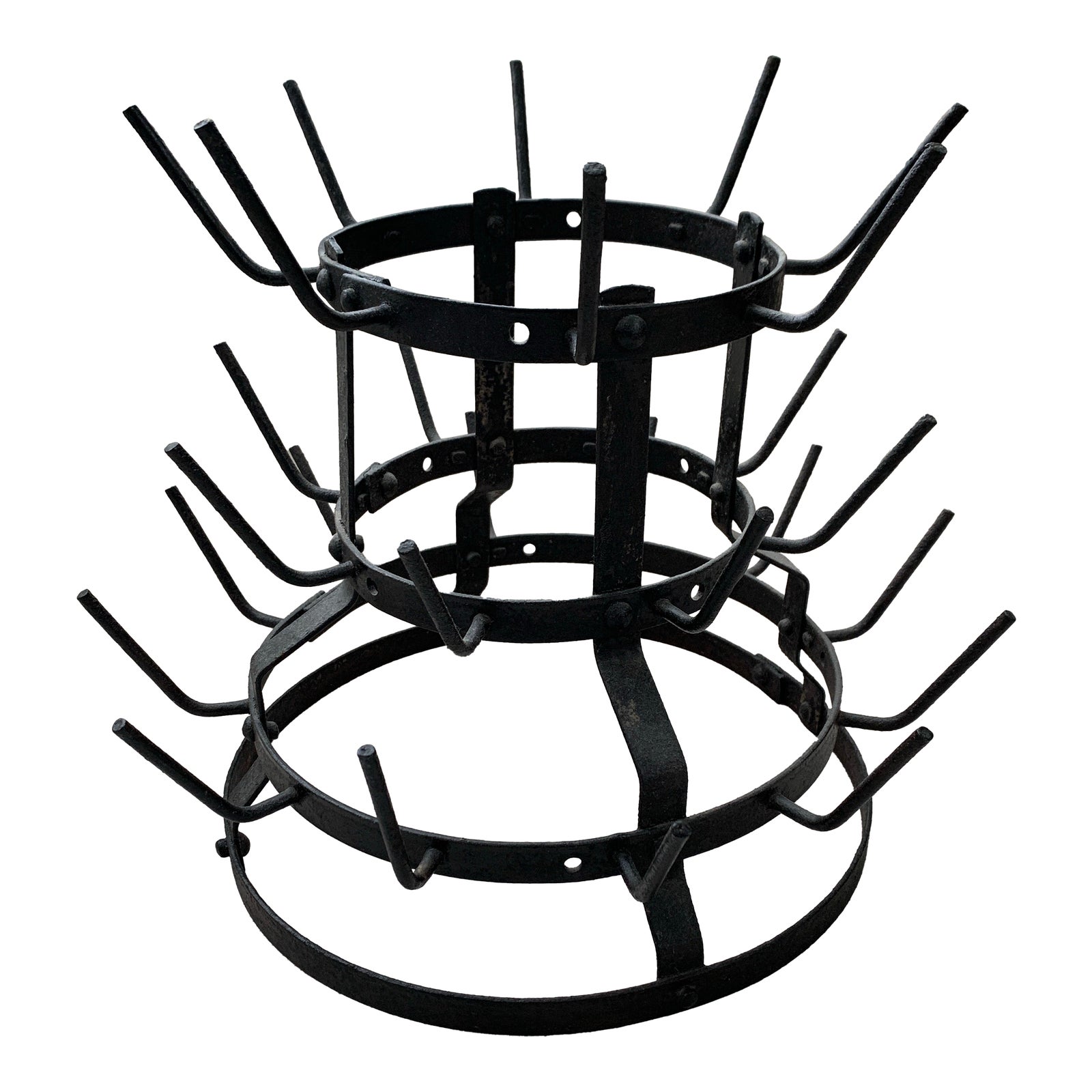 Antique French Bottle Drying Rack | Chairish