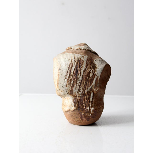 Vintage Studio Pottery Free Form Vase | Chairish