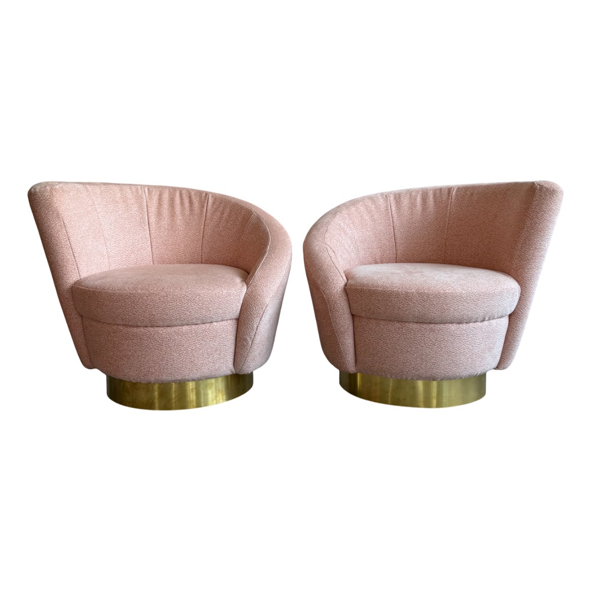Mid-Century Modern Nautilus Swivel Lounge Chairs by Vladimir Kagan ...
