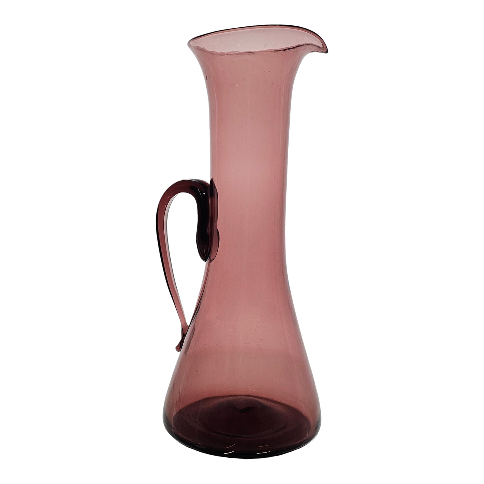 Wayne Husted for Blenko #579 Amethyst Glass Pitcher Vase – Iconic 1950s ...