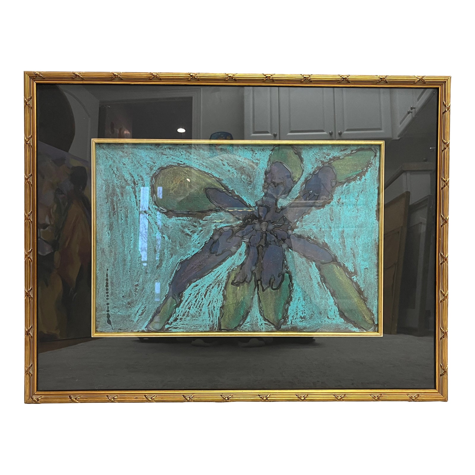 Botanical Blue Azalea Painting | Chairish