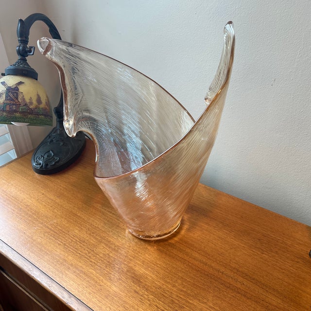 Glass Wave Vase | Chairish