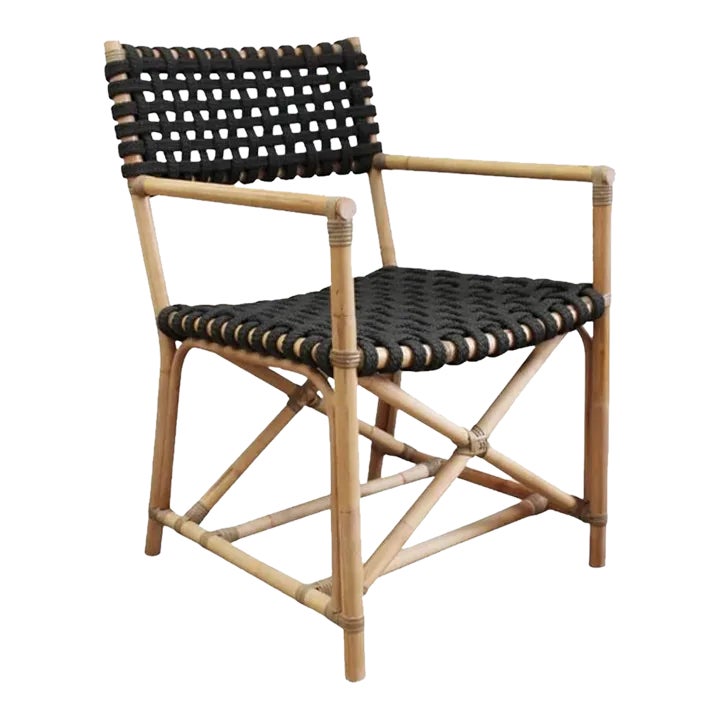 Grant Arm Chair Charcoal Rope | Chairish