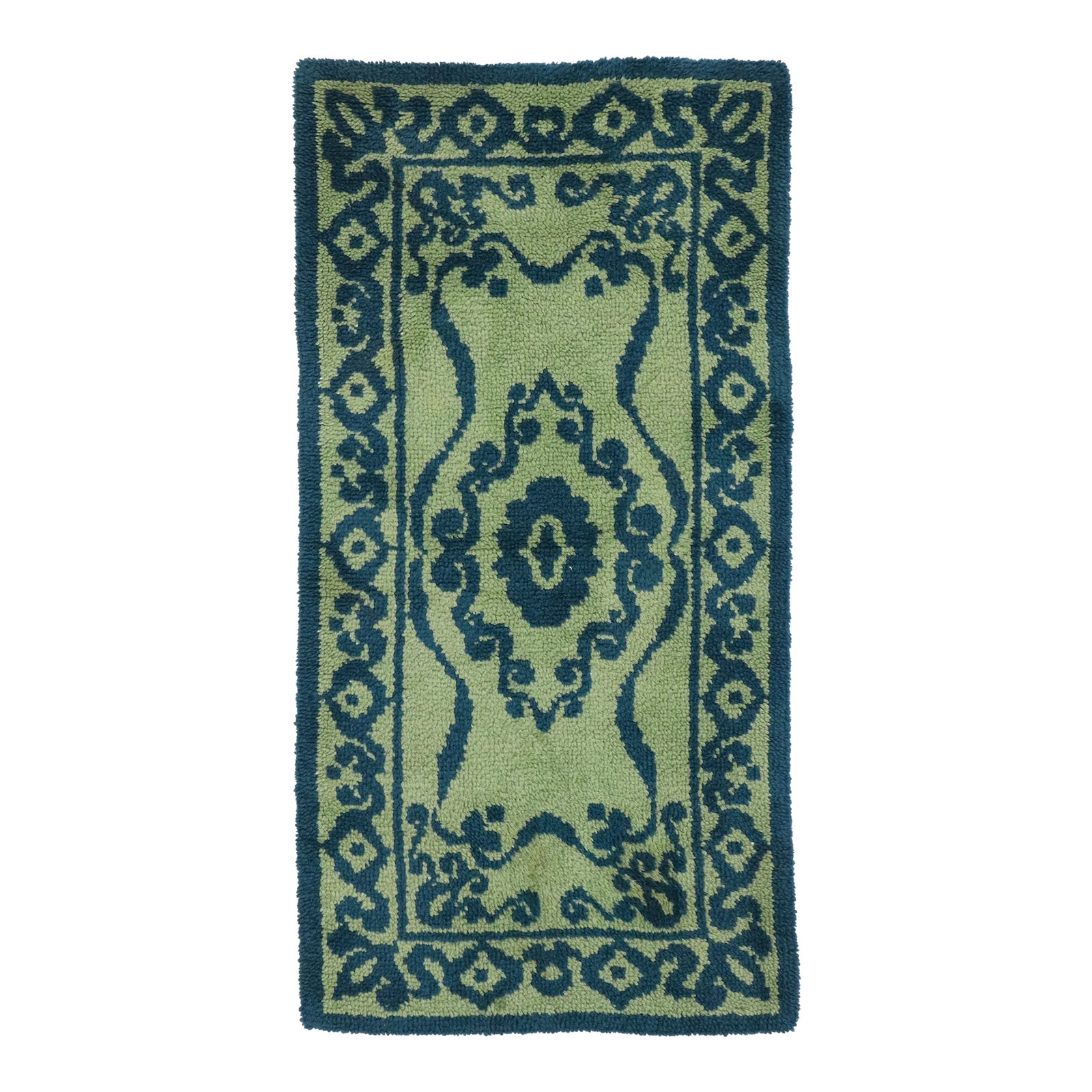 Vintage Green Swedish Pile Rug, 2'6 X 4'11 | Chairish