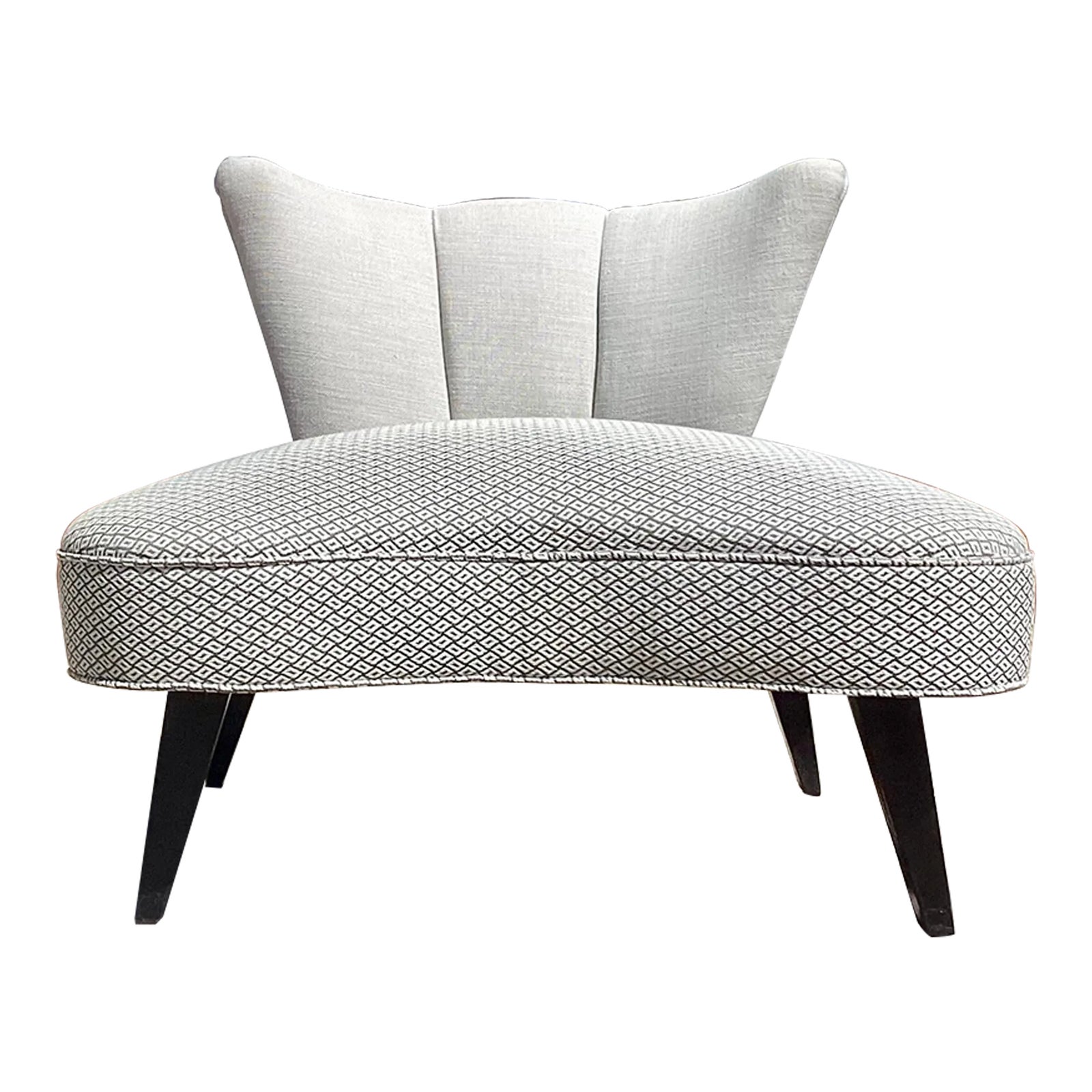 Modern Grosfeld House Upholstered Club Chair | Chairish