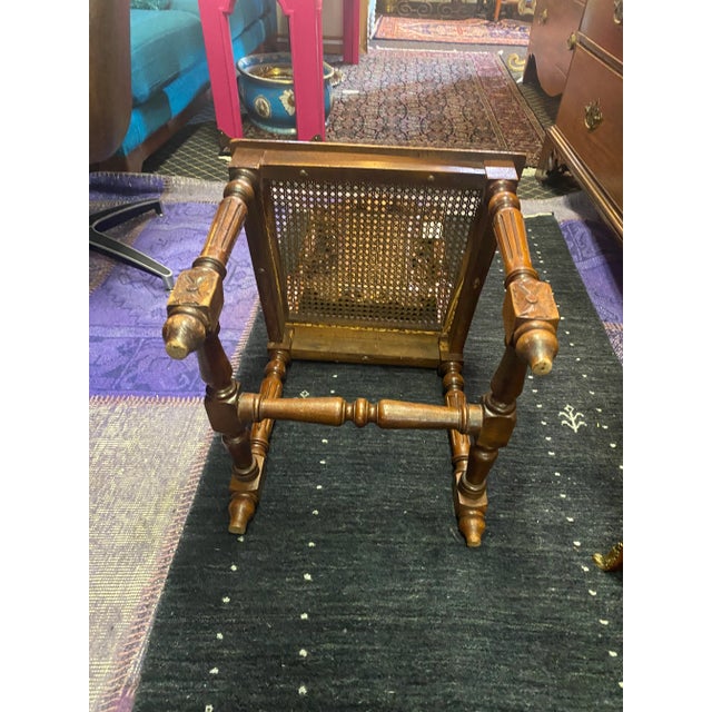 French Antique Carved Walnut Hunt Style Renaissance Cane Side Chairs ...