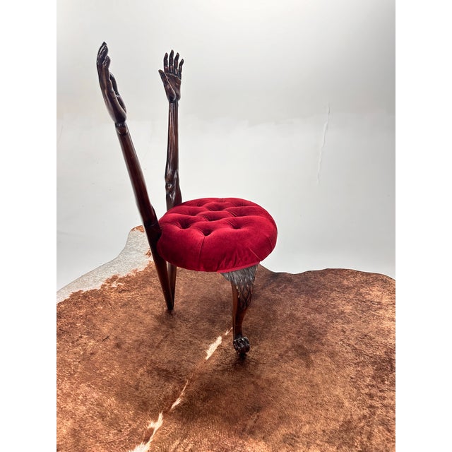 1970s Surrealist Hand Chair After a Design by Salvador Dali | Chairish