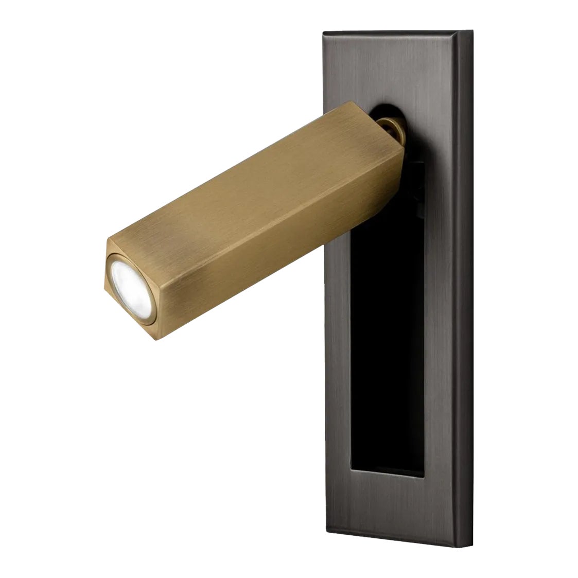Black Bronze With English Brass Led Dock Reading Light | Chairish