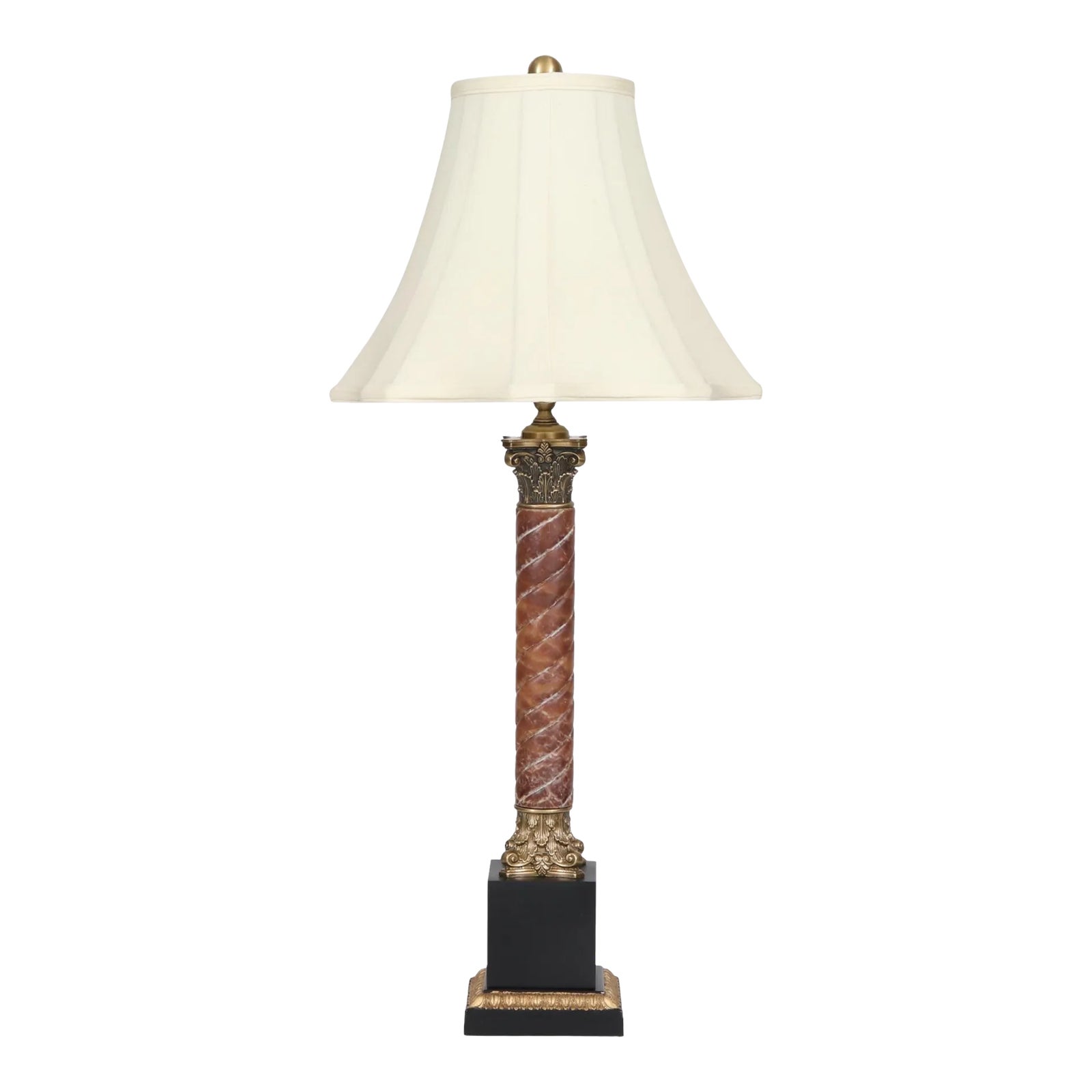 Corinthian Column Marble Table Lamp | Chairish