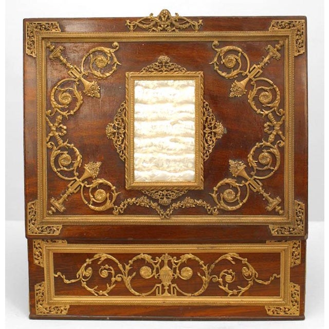 French Victorian Metal Jewelry Box | Chairish