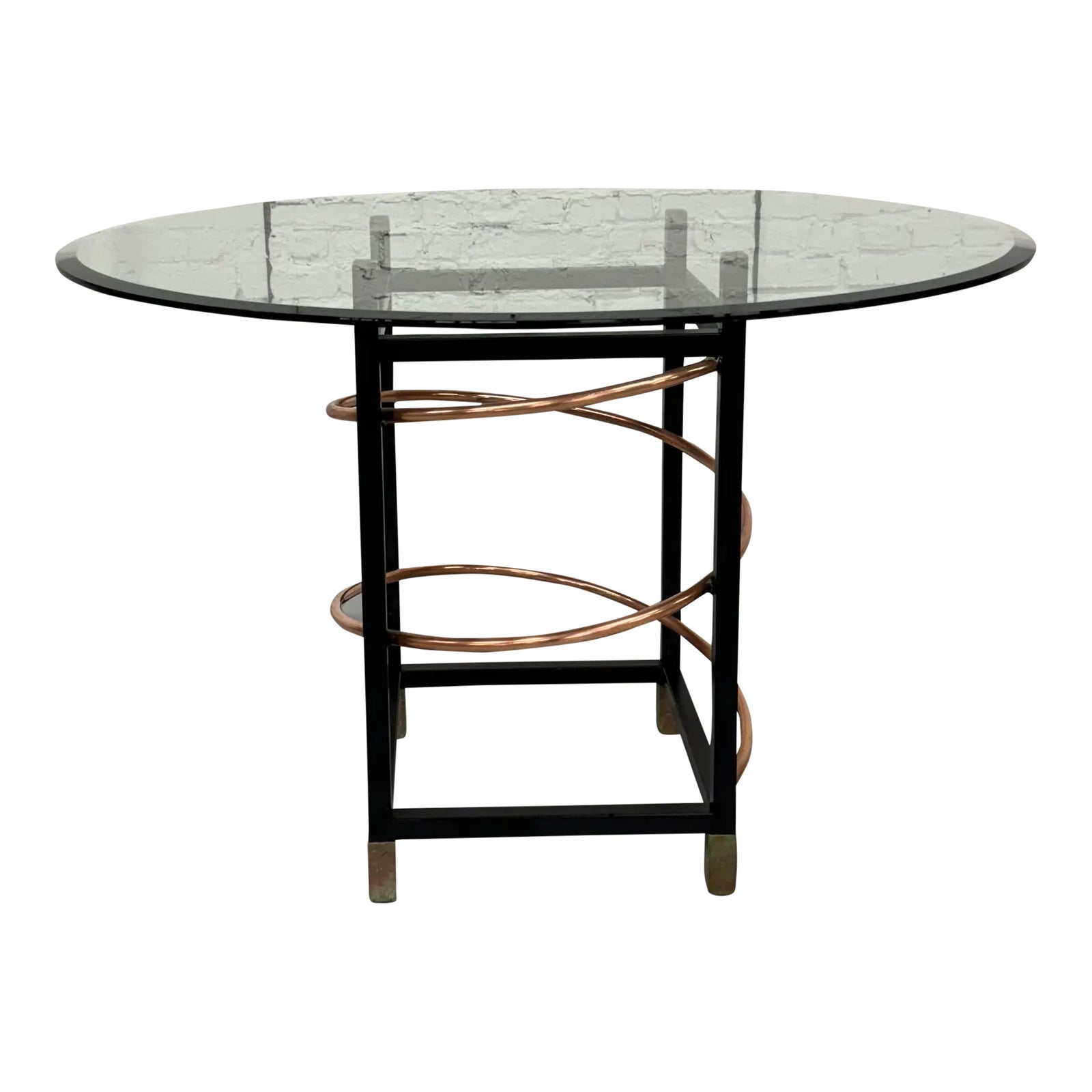 80s Round Pace Collection Dining Table | Chairish