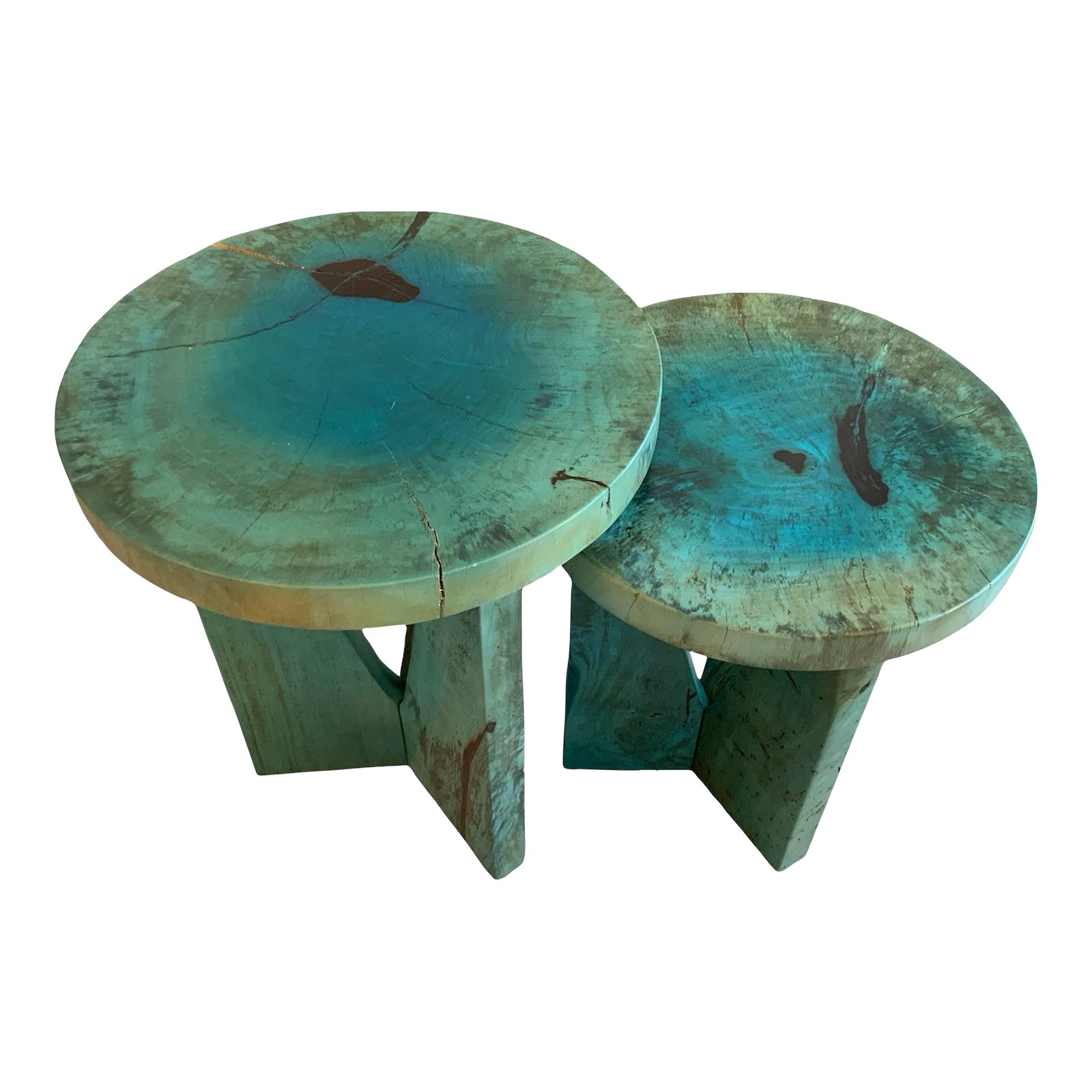 Nanette Nesting Tables - a Pair | Chairish