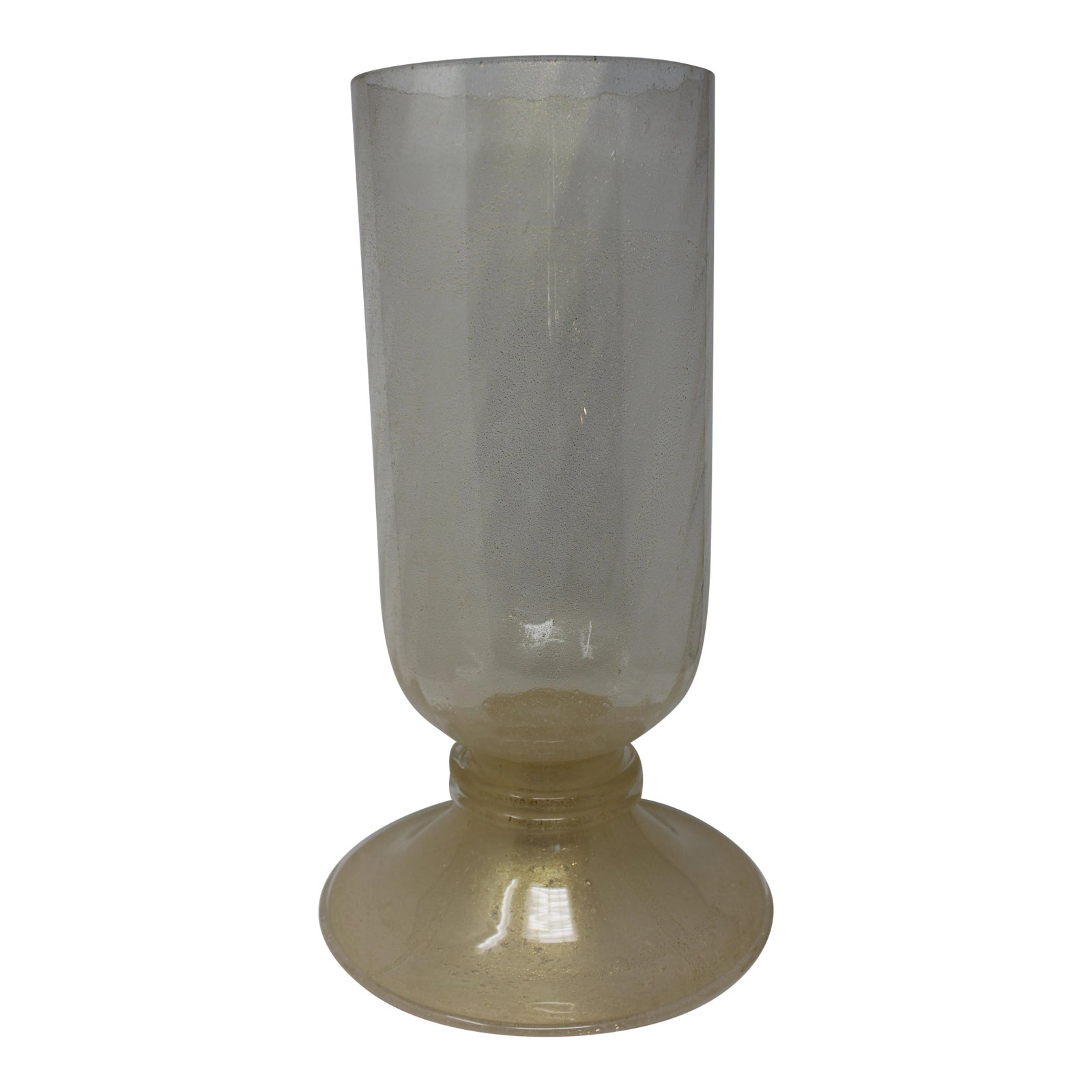 Gold Infused Art Glass Centerpiece | Chairish