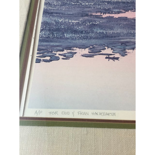 Mid 20th Century "Inlet" Abstract Artist's Proof Lithograph by Duane ...