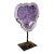 1960s Rotating Brazilian Agate Geode With Amethyst Crystals | Chairish