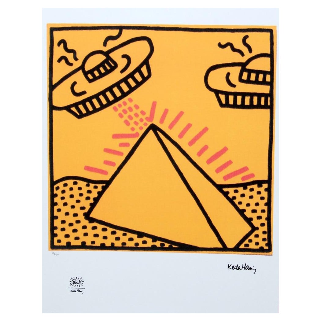 Keith Haring, Pyramid, Late 20th Century, Print | Chairish
