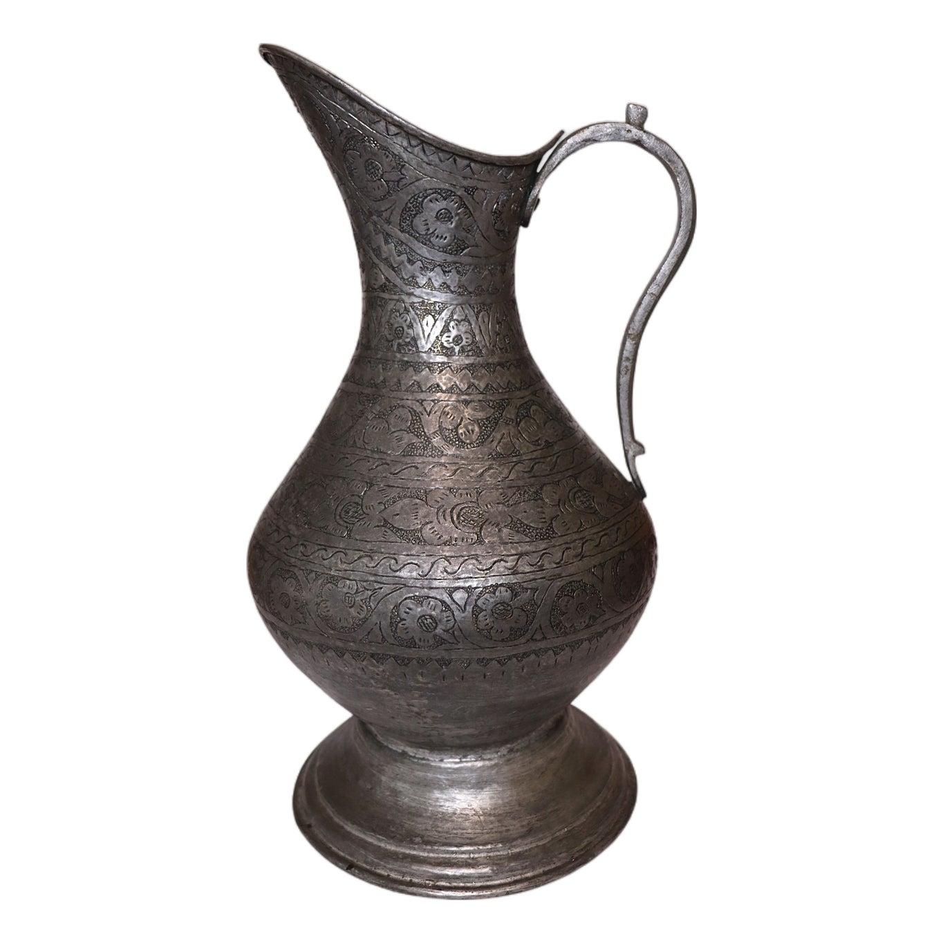 Antique Islamic Water Jug Ewer in Copper, 1890s | Chairish