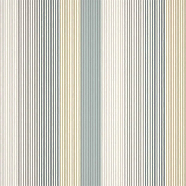 Harlequin Funfair Stripe Fabric in Calico/Cloud/Pebble/Duckegg - a ...