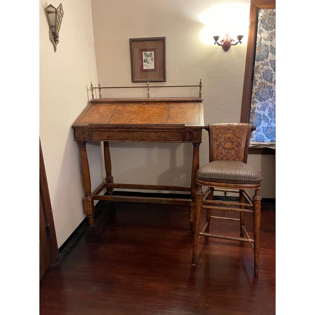 Thomasville Hemingway Desk With Chair | Chairish
