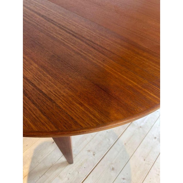 Danish Extendable Round Teak Dining Table, 1960s | Chairish