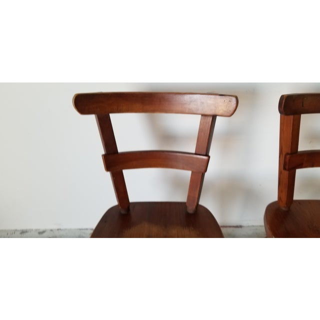 Vintage Handmade Rustic - Primitive Style Accent Chairs - a Pair | Chairish