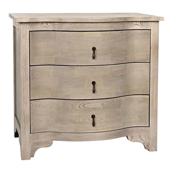 Curved Front Side Table | Chairish