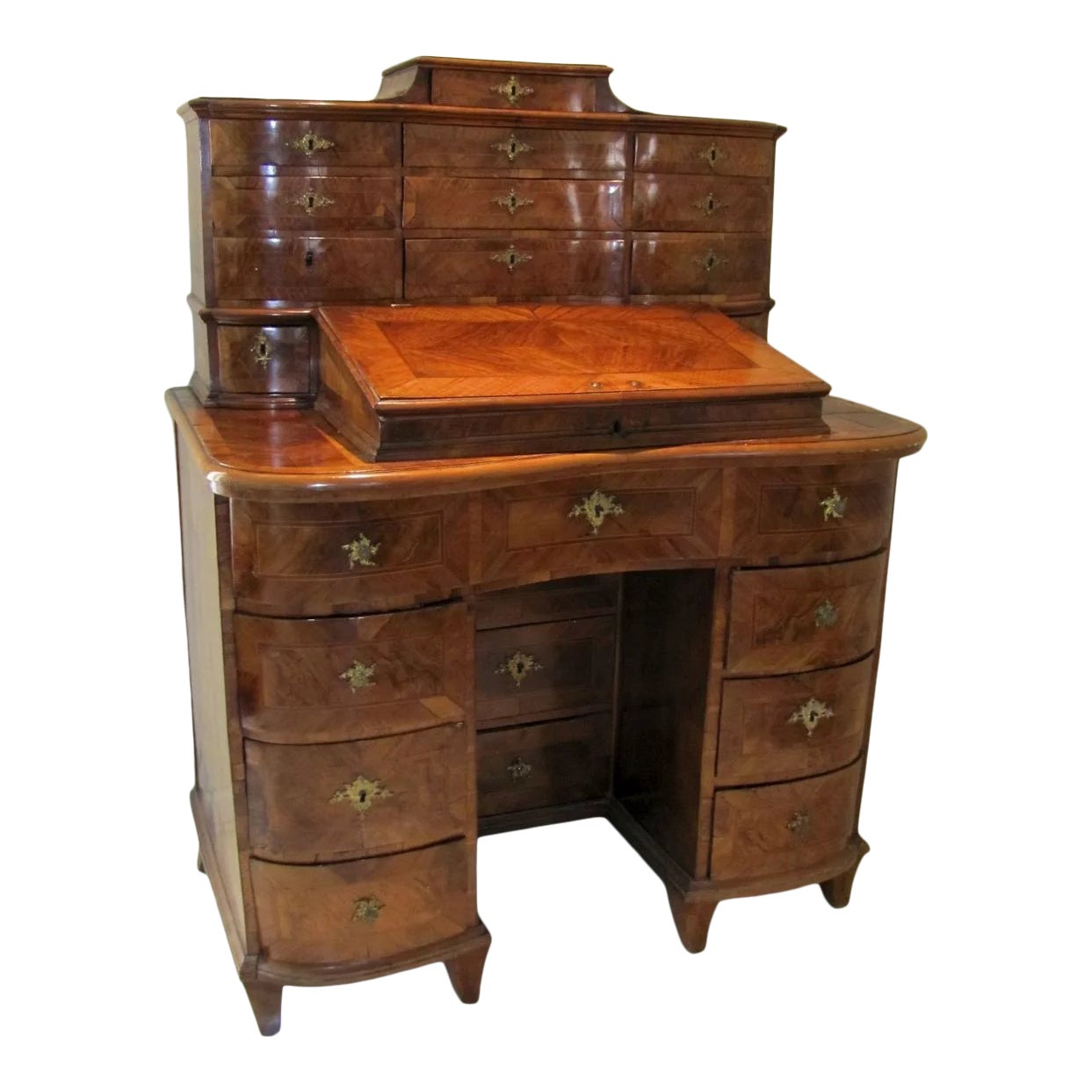 Southern German or Italian 24 Drawer Desk | Chairish