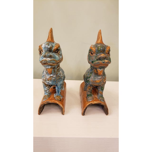 Late 18th Century Dragon Foo Dogs - a Pair | Chairish