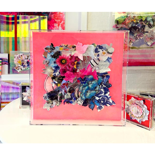 "Beautiful Crazy 2" Contemporary Original Mixed-Media 3D Embellished ...