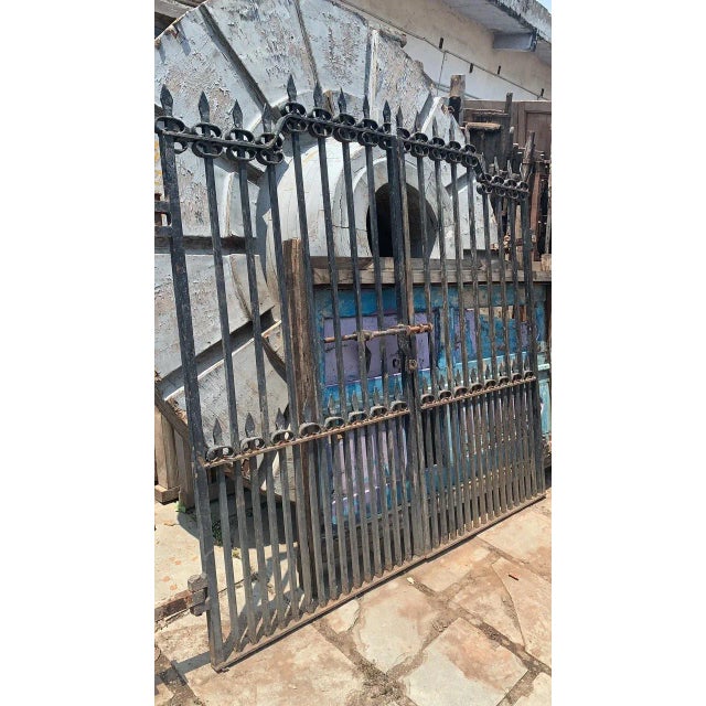 Antique Solid Iron Black India Gate | Chairish