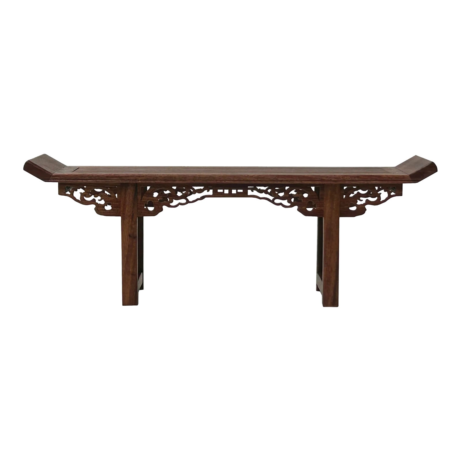 Chinese Rosewood Handmade Miniature Altar Table Display Decor Art ...