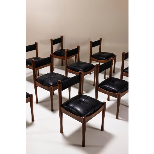 Chairs Model 620 in Walnut by Silvio Coppola for Bernini, Italy, 1964 ...