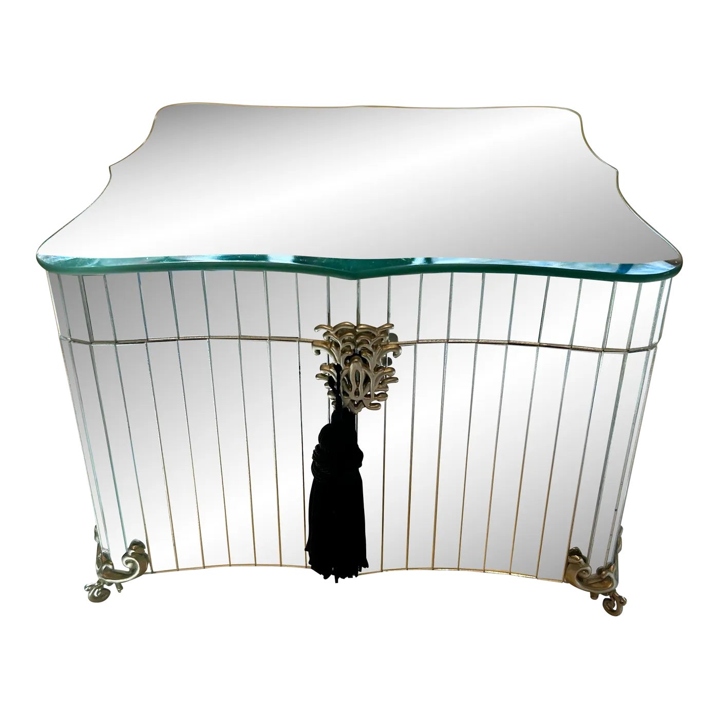 Bombay Company Mirrored Jewelry Box | Chairish
