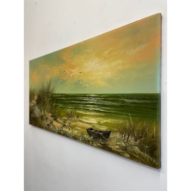 Ben Hampton Seascape Painting | Chairish