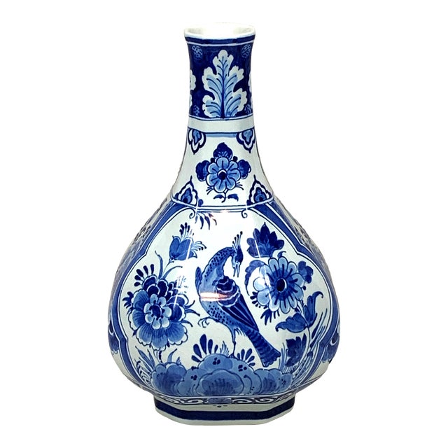 Vintage Delft Vase | Chairish