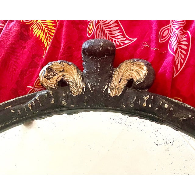 Antique French Round Mirror | Chairish